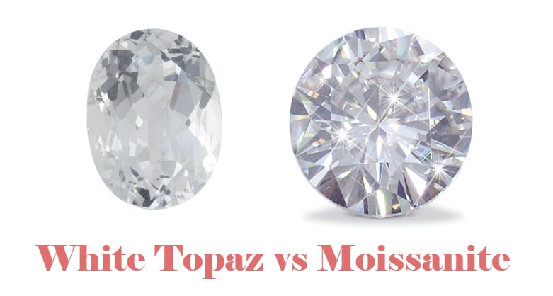 White Topaz vs Moissanite - Which Makes a Better Fake Diamond?